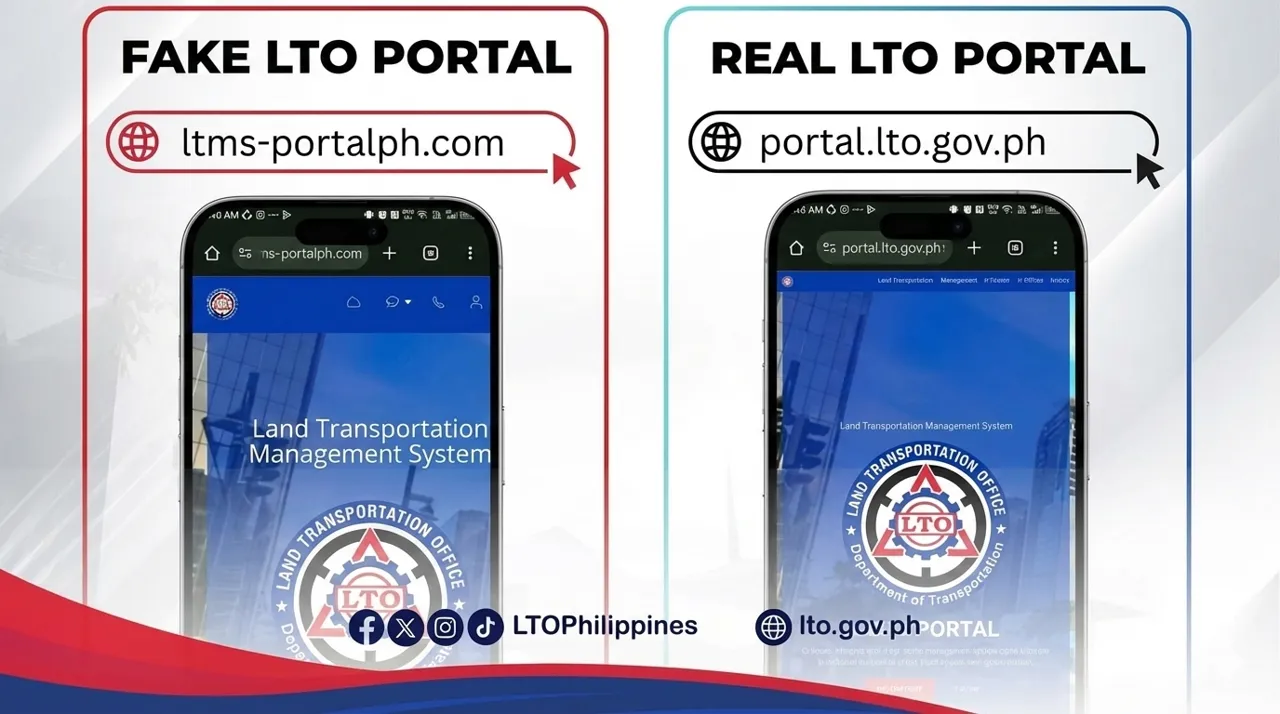 LTO Alerts Public On Fake LTMS Website Used In Phishing Scams