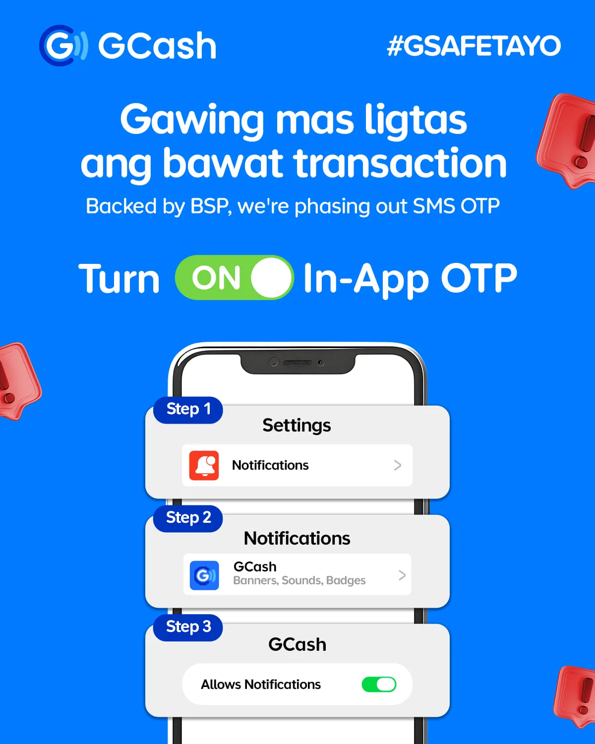 GCash Rolls Out In-app OTPs Via Push Notifications To Combat Phishing ...